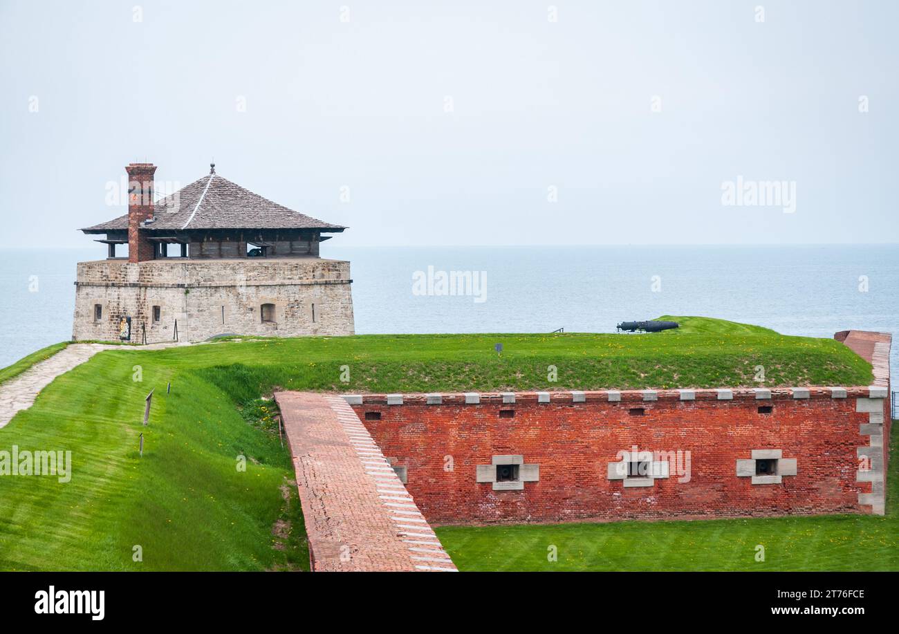 The Fort Niagara, Old Fort Niagara, by Lake Ontario Stock Photo - Alamy