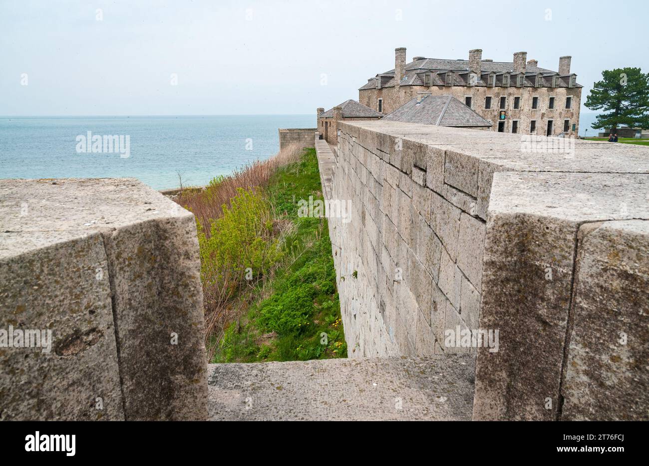 The Fort Niagara, Old Fort Niagara, by Lake Ontario Stock Photo - Alamy