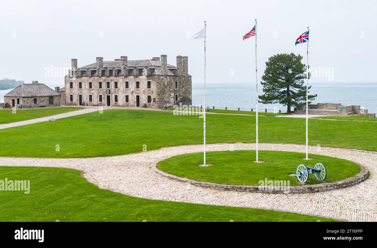 The Fort Niagara, Old Fort Niagara, by Lake Ontario Stock Photo - Alamy