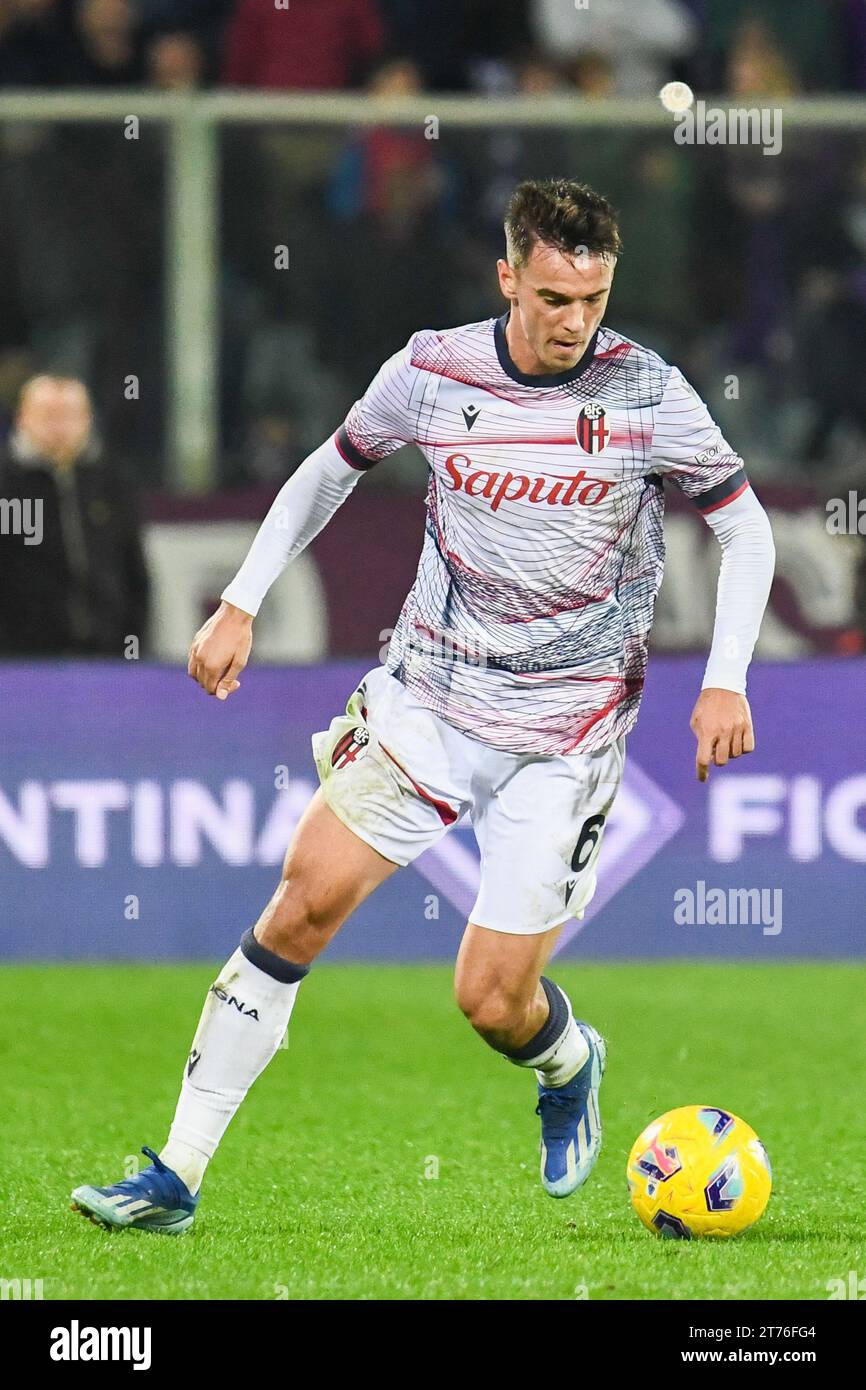 Florence, Italy. 12th Nov, 2023. Bologna's Nikola Moro during ACF ...