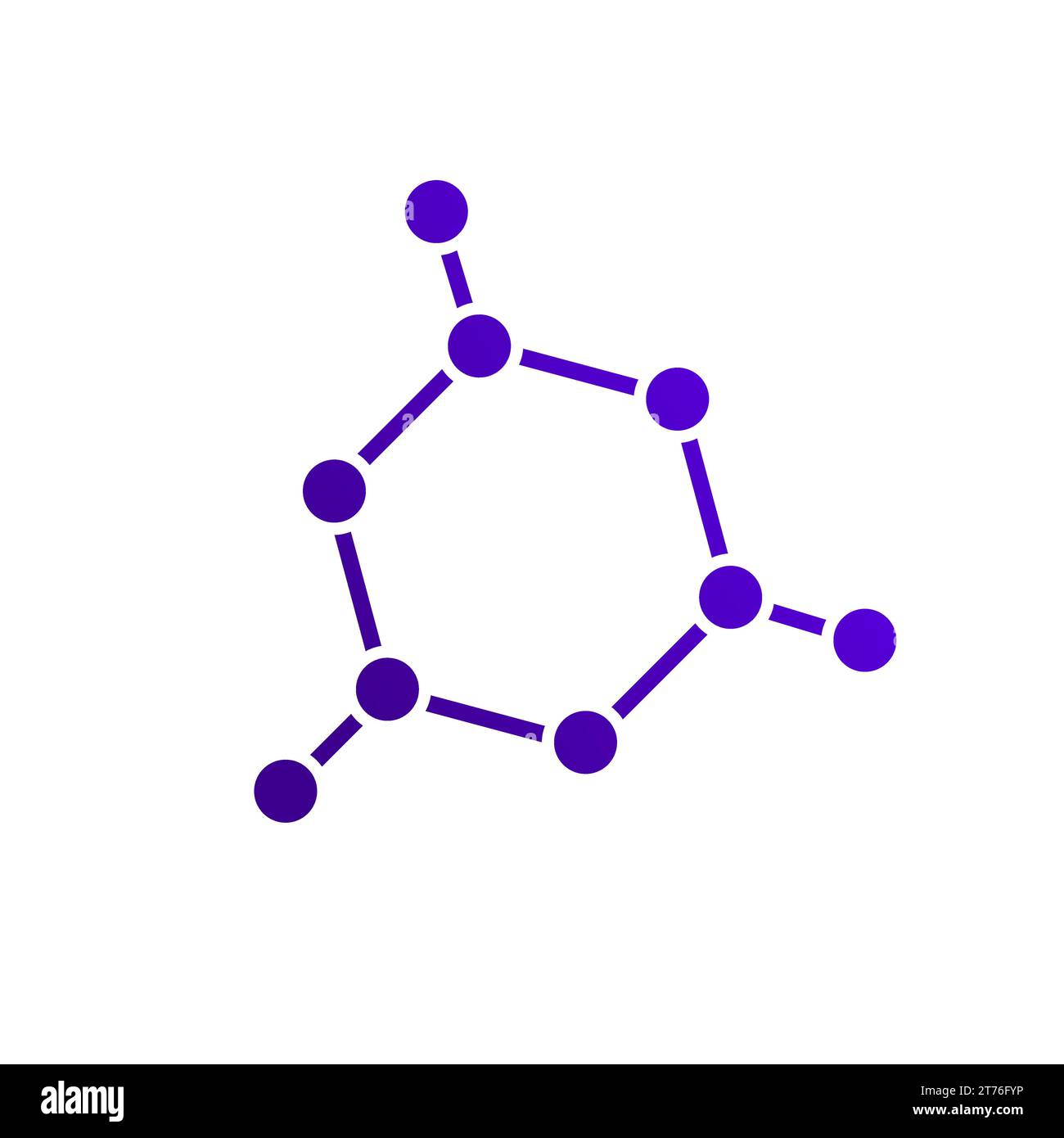 molecule vector icon, hexagon structure Stock Vector Image & Art - Alamy