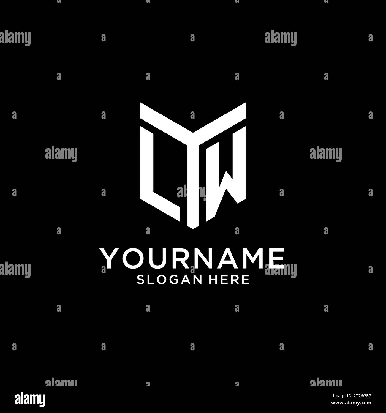 Lyw logo design hi-res stock photography and images - Alamy