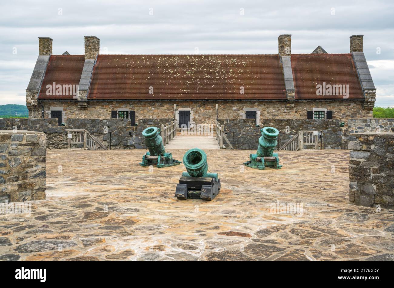 Fort Ticonderoga, formerly Fort Carillon in New York State, USA Stock ...