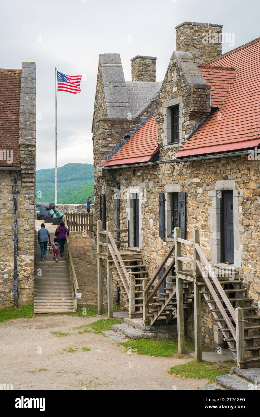 Fort Ticonderoga, formerly Fort Carillon in New York State, USA Stock ...