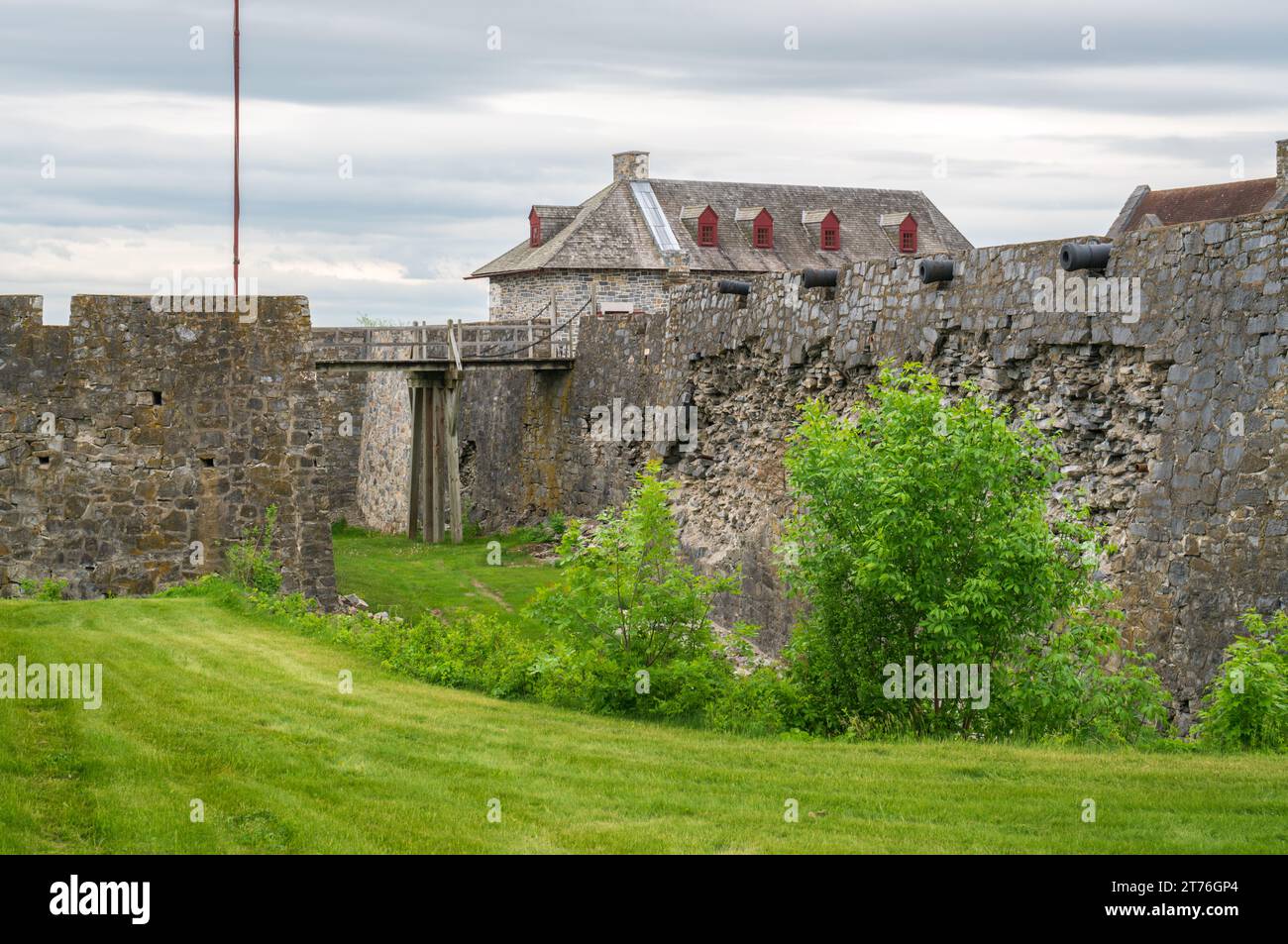 Fort Ticonderoga, formerly Fort Carillon in New York State, USA Stock ...