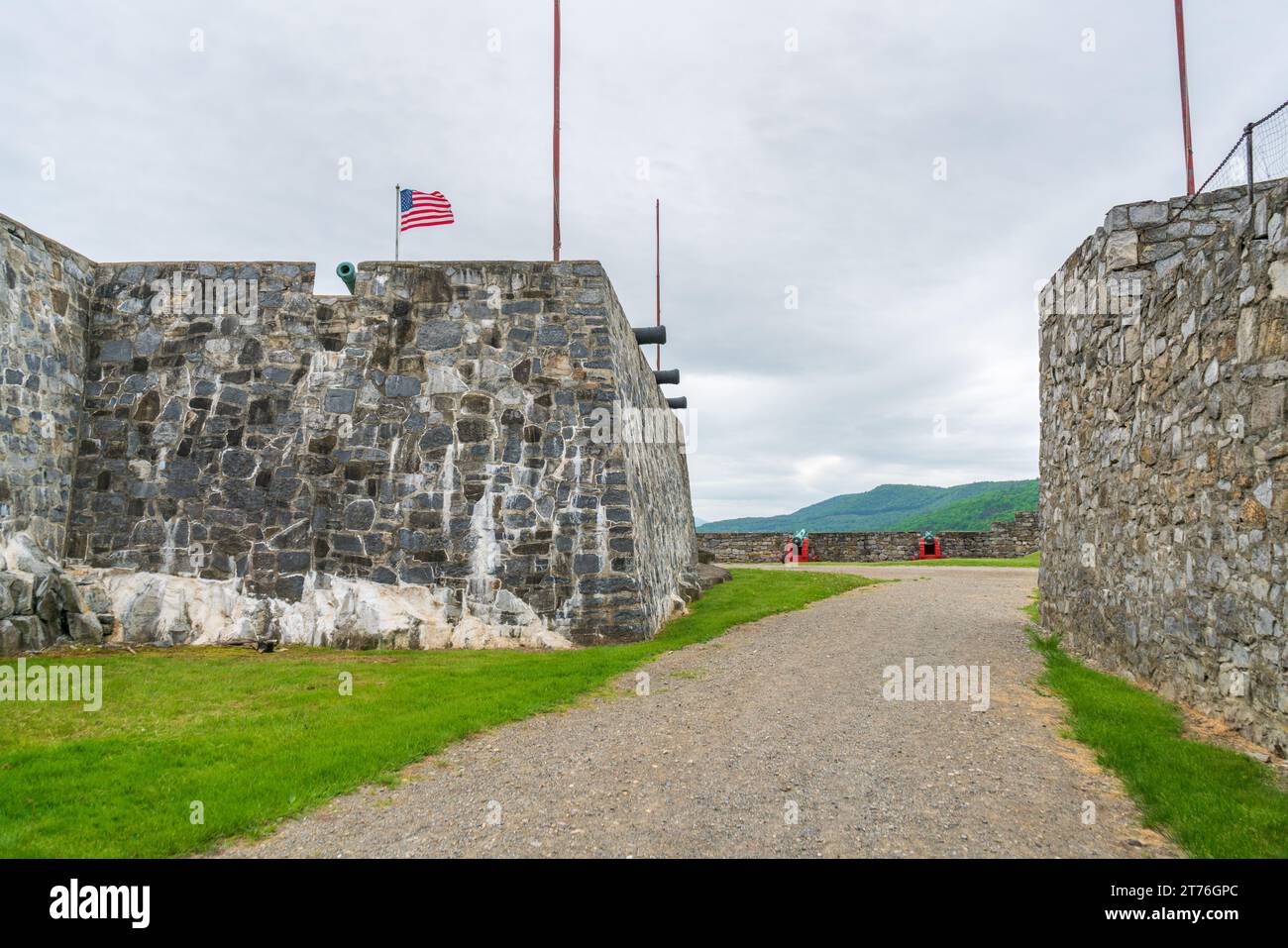 Fort Ticonderoga, formerly Fort Carillon in New York State, USA Stock ...
