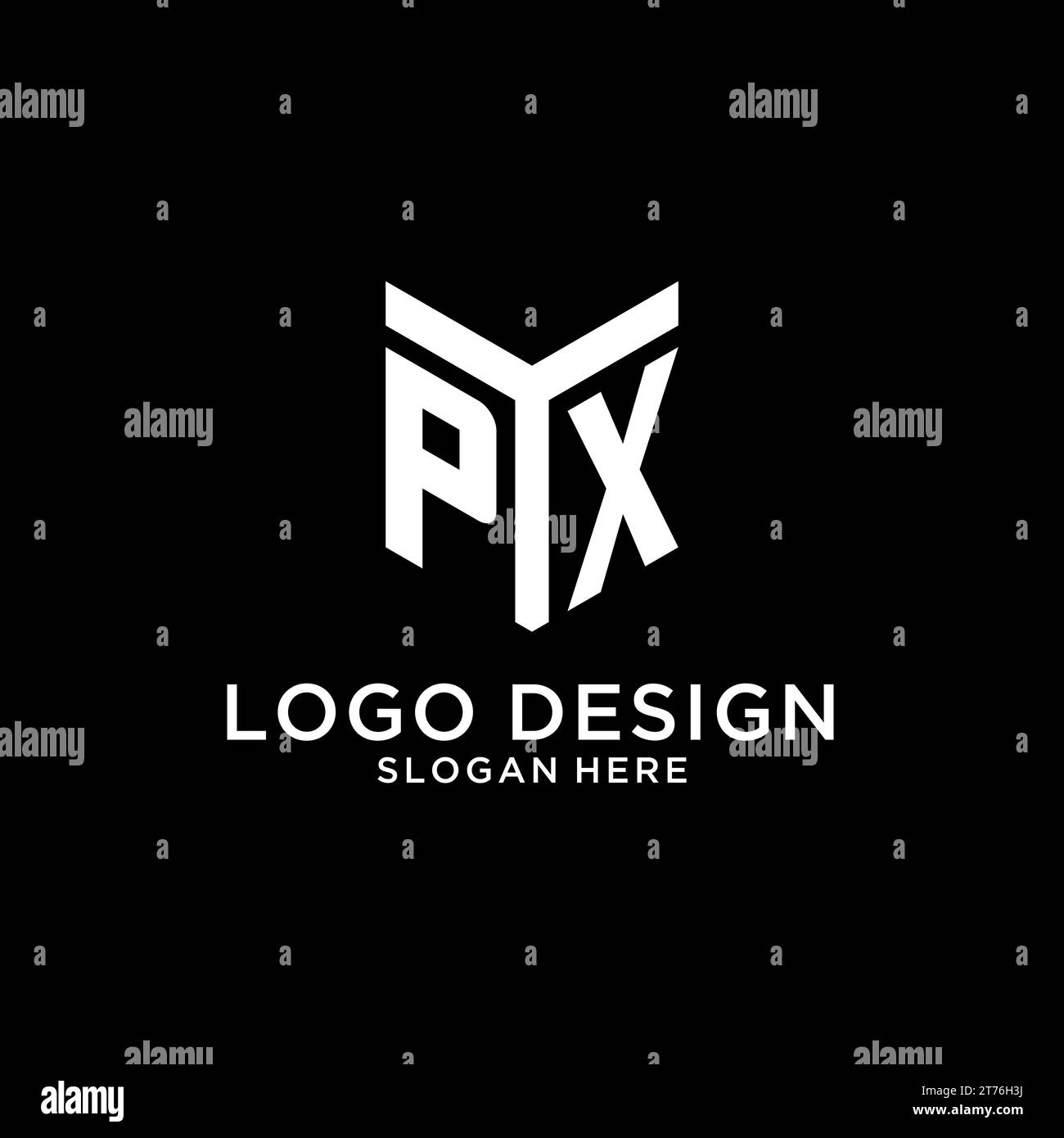 Px initials logo hi-res stock photography and images - Alamy