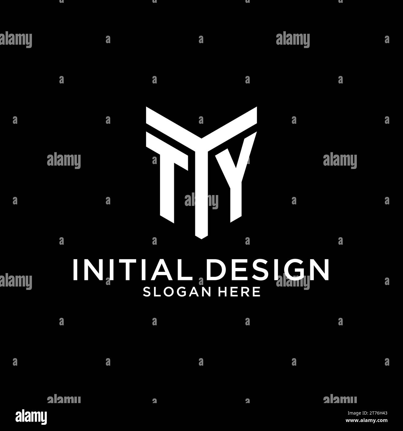 Tyy logo design hi-res stock photography and images - Alamy