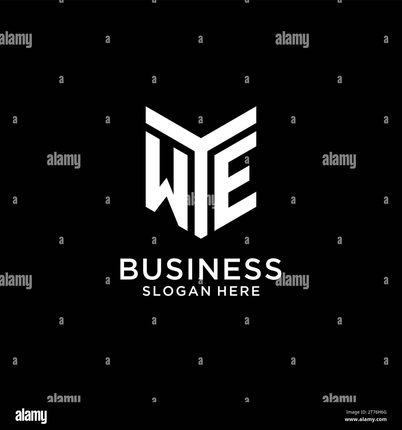 WE mirror initial logo, creative bold monogram initial design style ...