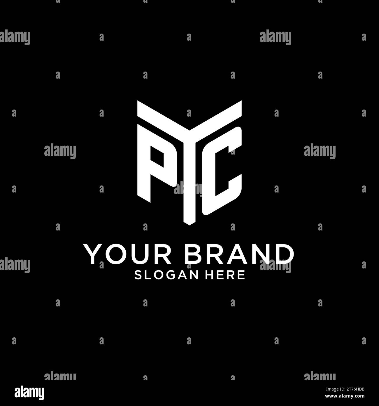Pyc logo design hi-res stock photography and images - Alamy