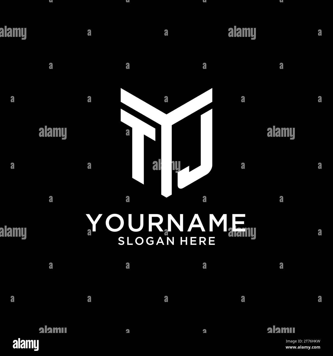 Tyj logo design hi-res stock photography and images - Alamy