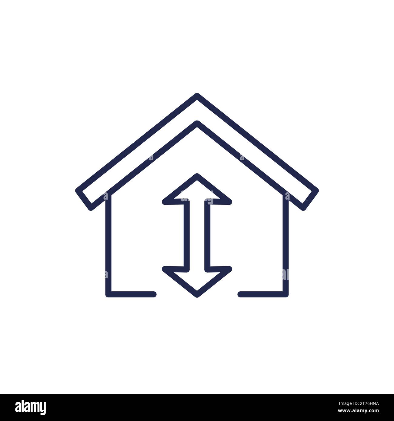 ceiling height icon, line vector Stock Vector Image & Art - Alamy