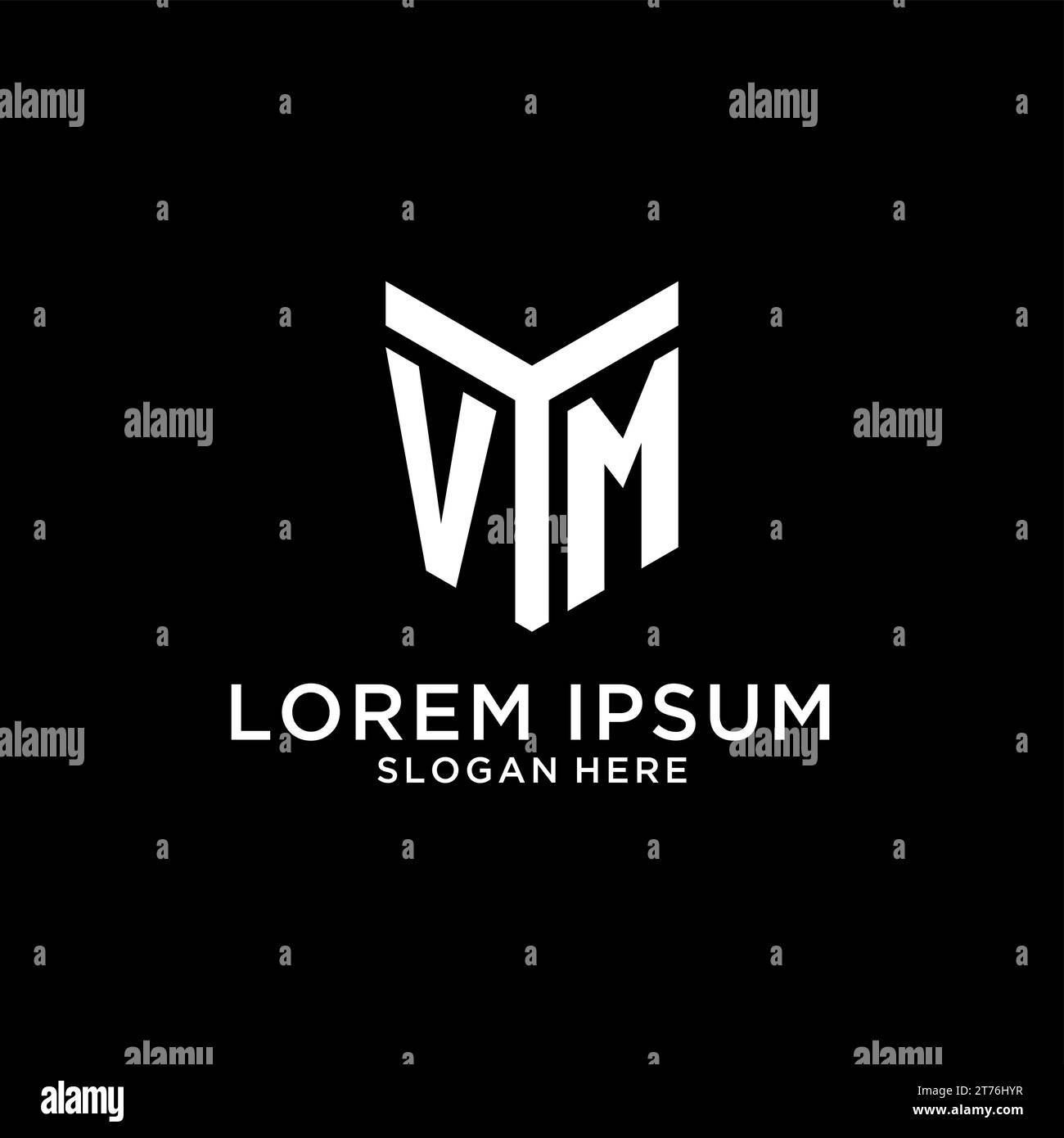 VM mirror initial logo, creative bold monogram initial design style ... VM mirror initial logo, creative bold monogram initial design style ...