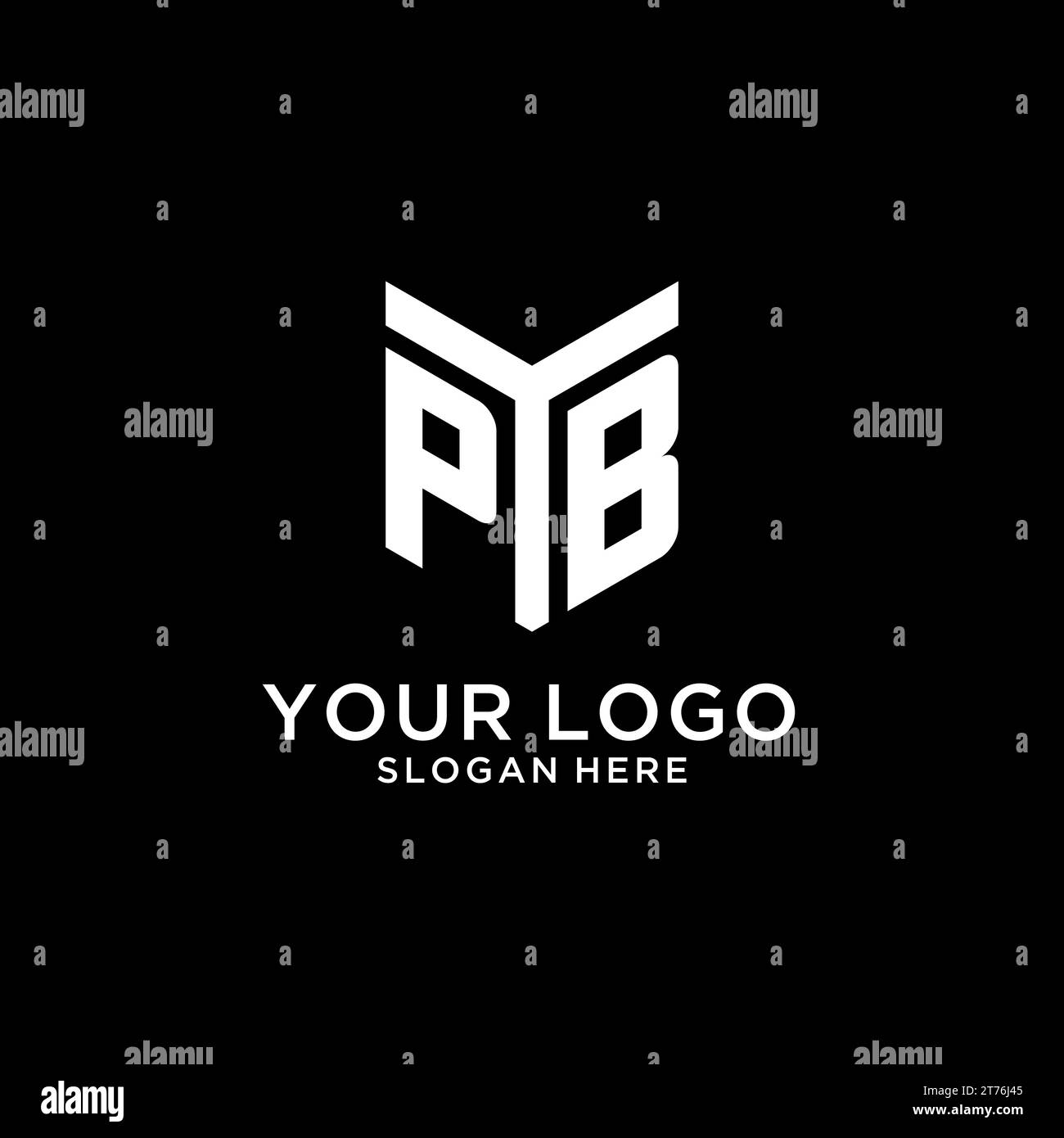 Pyb logo design hi-res stock photography and images - Alamy