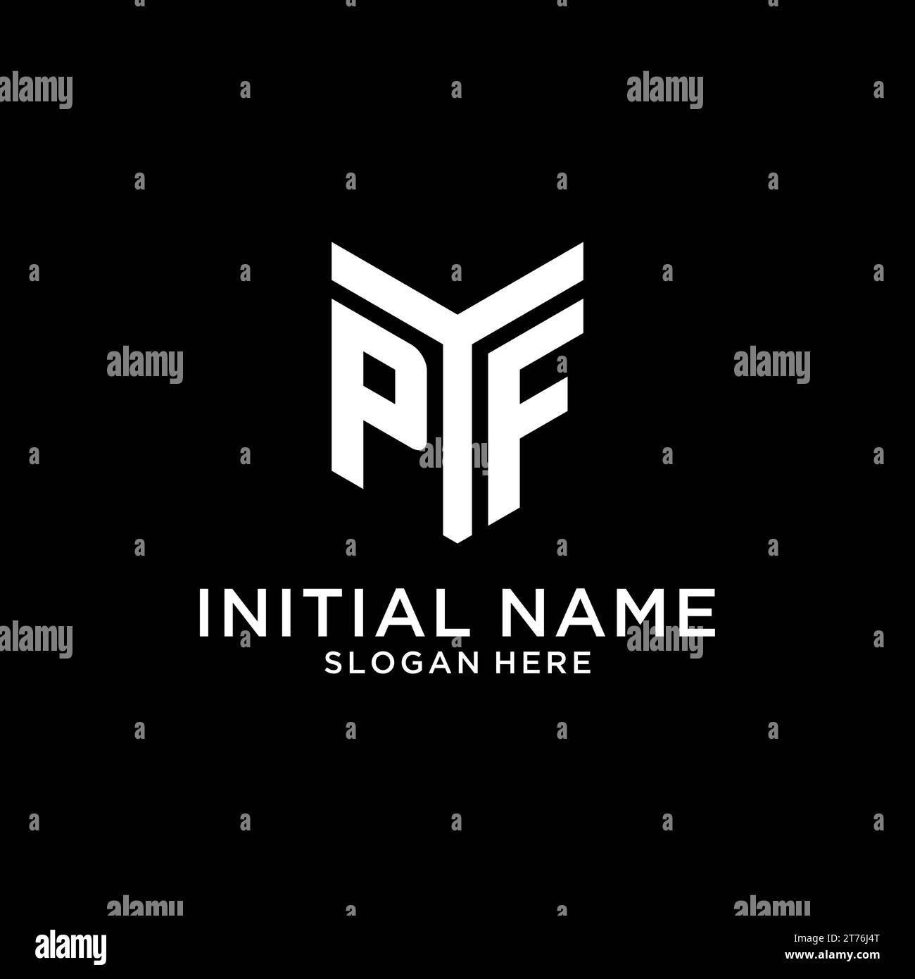 Pyf logo design hi-res stock photography and images - Alamy