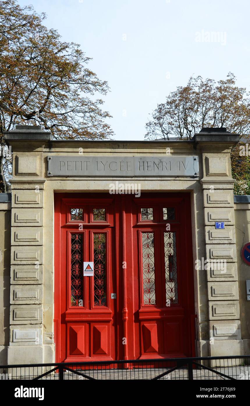 petit lycee henry Iv highschool in the Latin Quarter in Paris, France ...