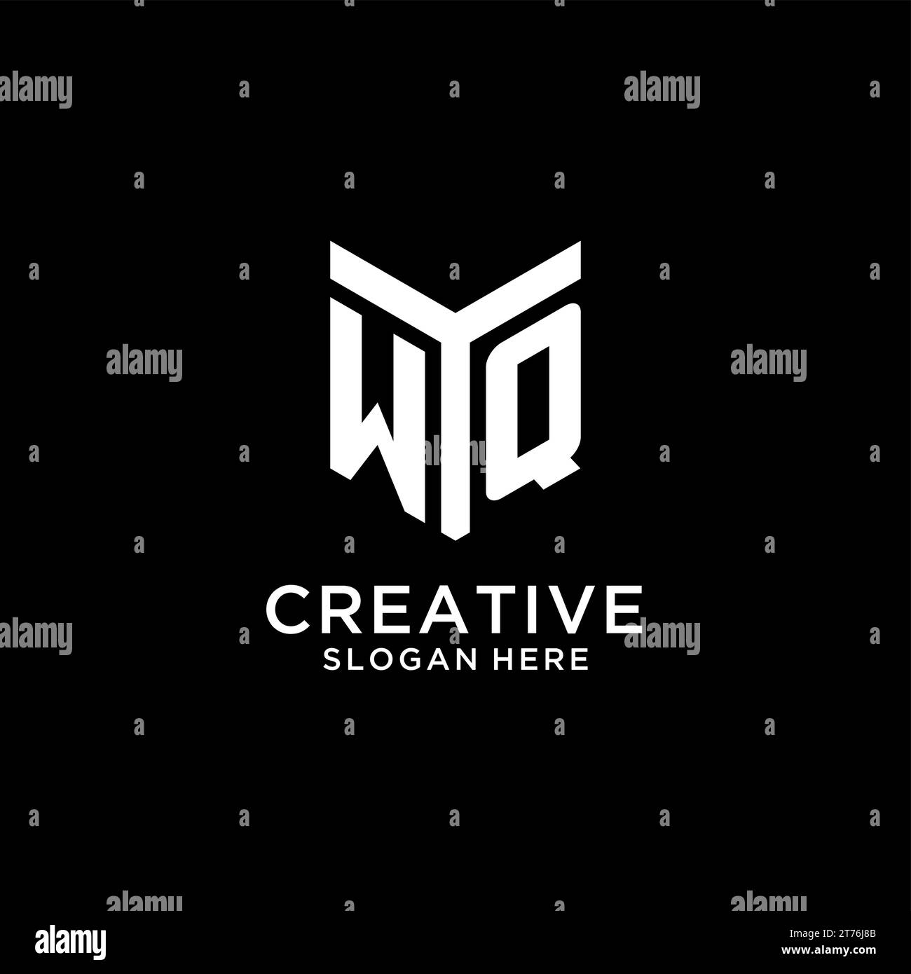 Wyq logo design hi-res stock photography and images - Alamy