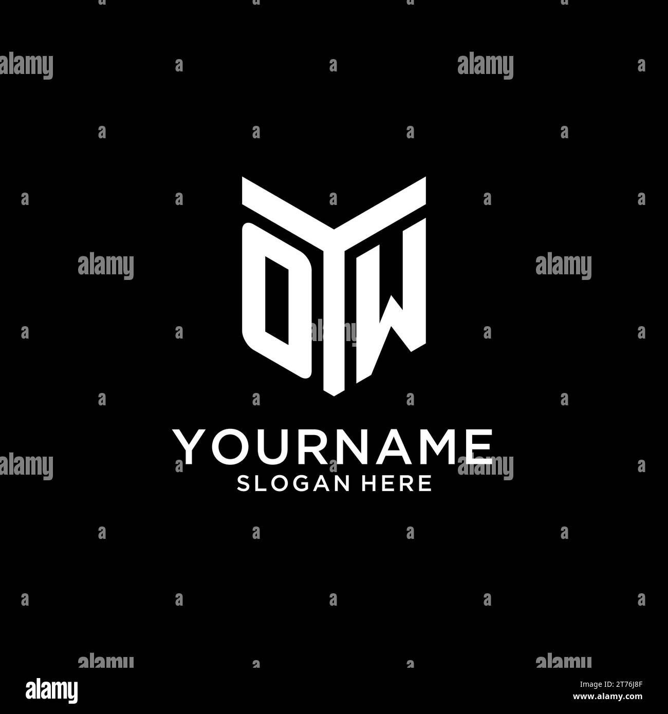 Oyw initials Stock Vector Images - Alamy