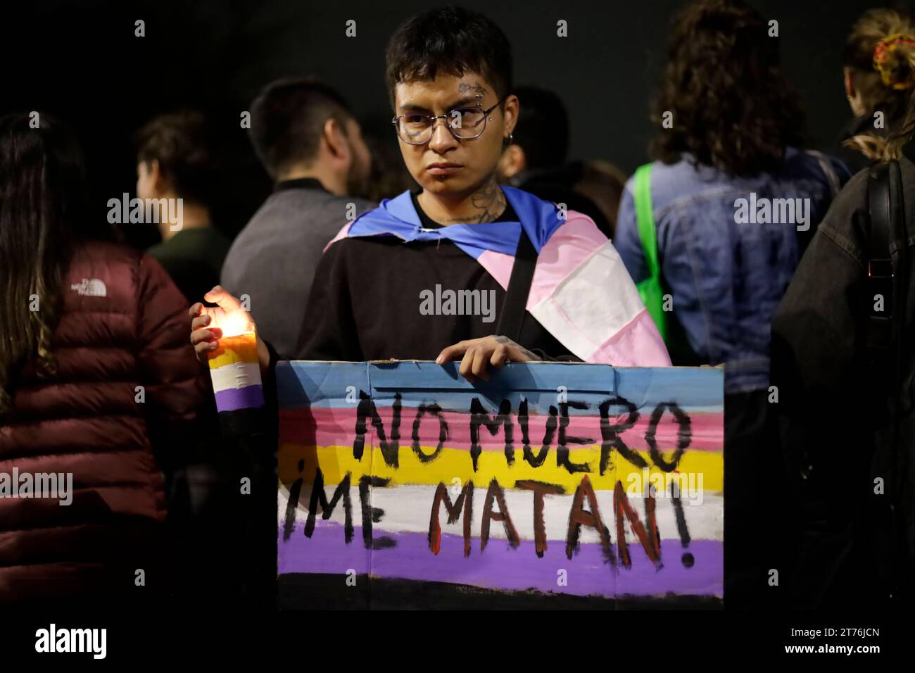 Mexico City, Mexico. 13th Nov, 2023. The LGBTTTI community protests to ...