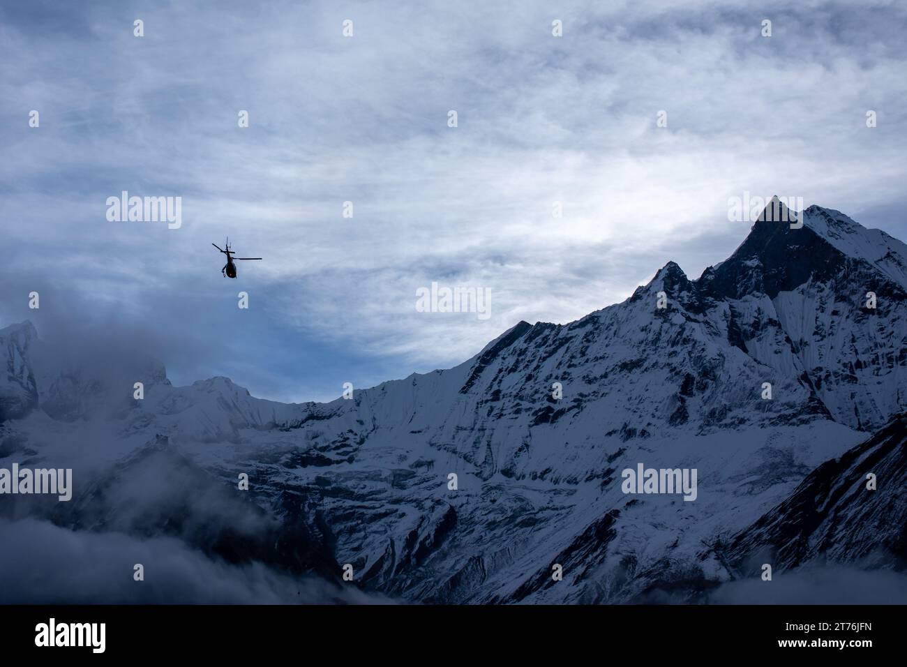 Mt. Machapuchare is a mountain situated in the Annapurna massif of ...