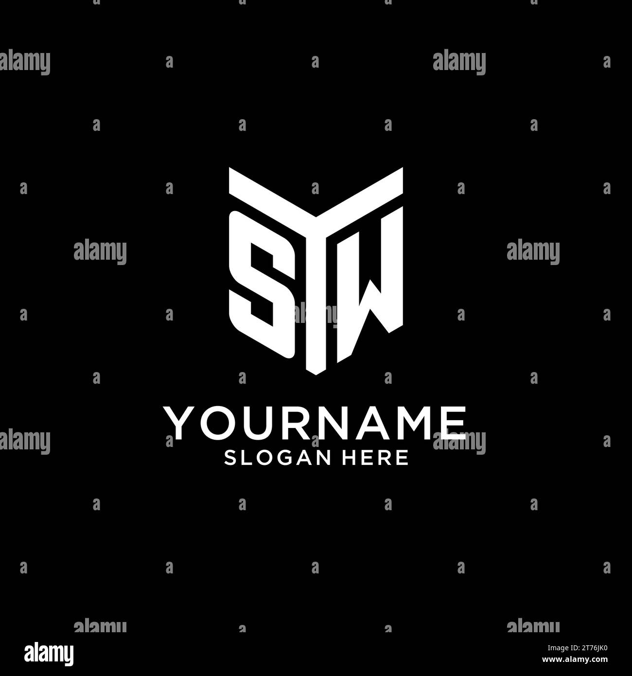 Syw logo design Stock Vector Images - Alamy