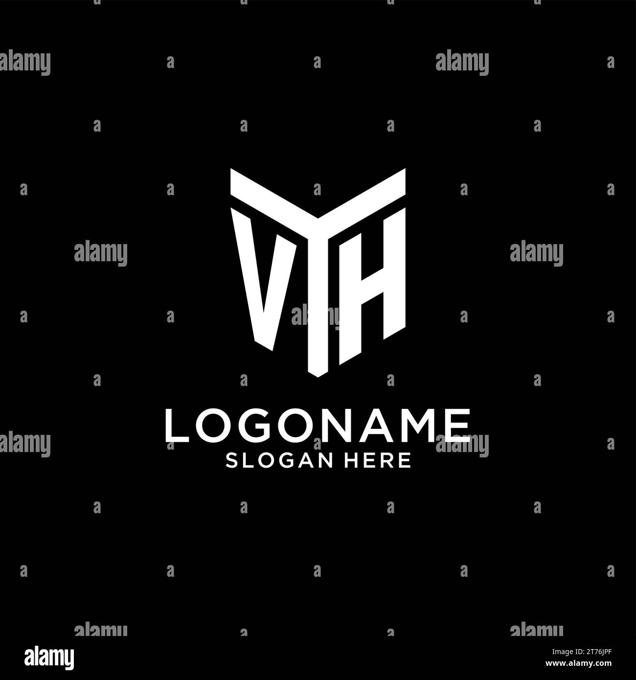 Vyh logo design Stock Vector Images - Alamy