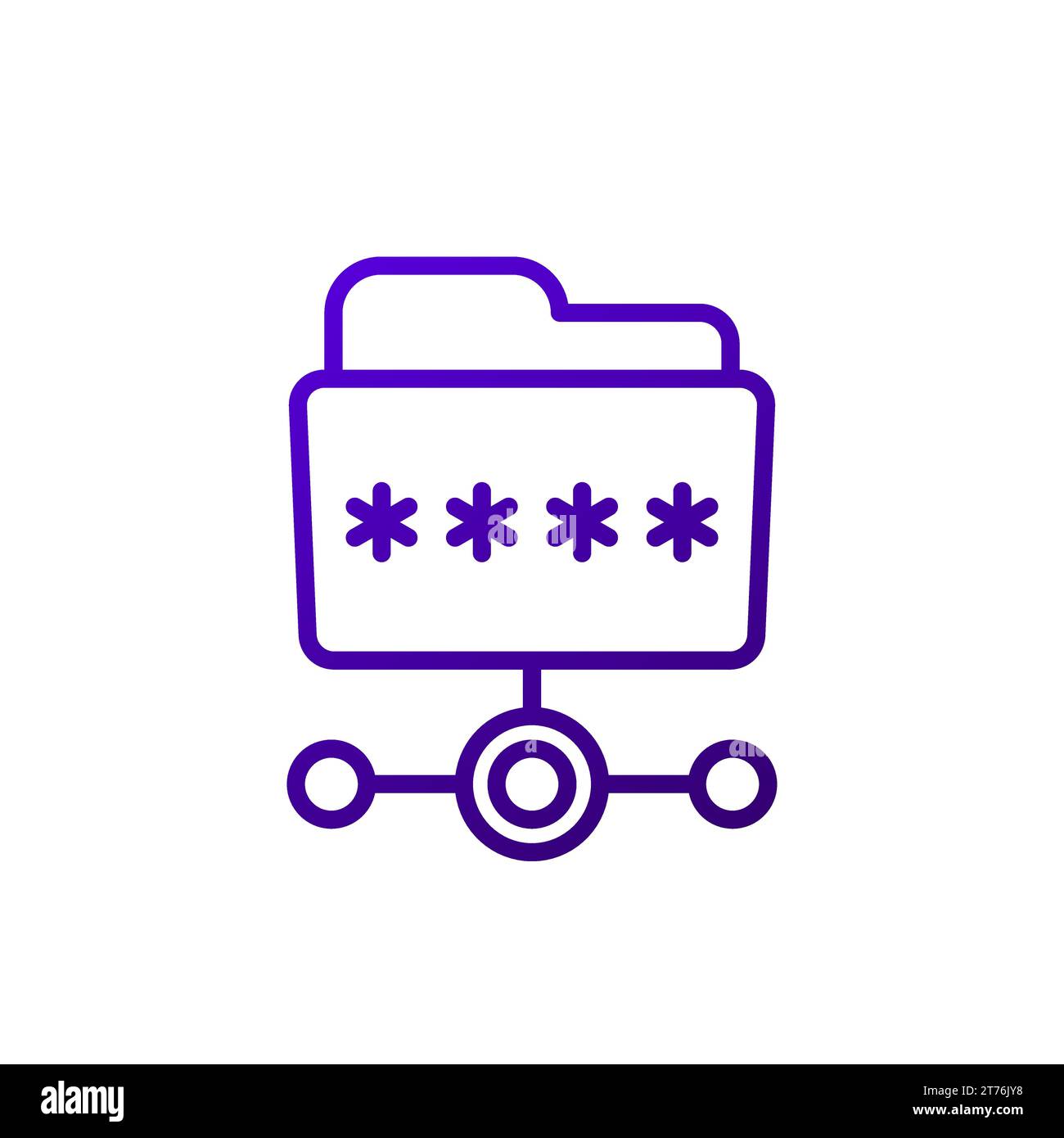 Folder Password Icon Outline Cut Out Stock Images And Pictures Alamy 3677