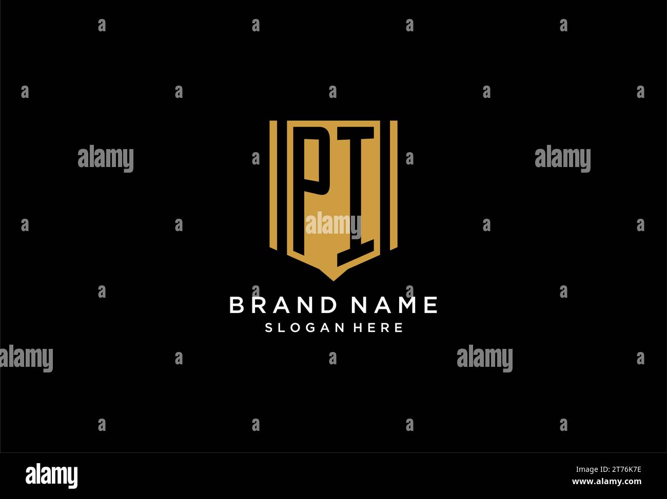 PI monogram logo with geometric shield icon design inspiration Stock Vector Image & Art - Alamy