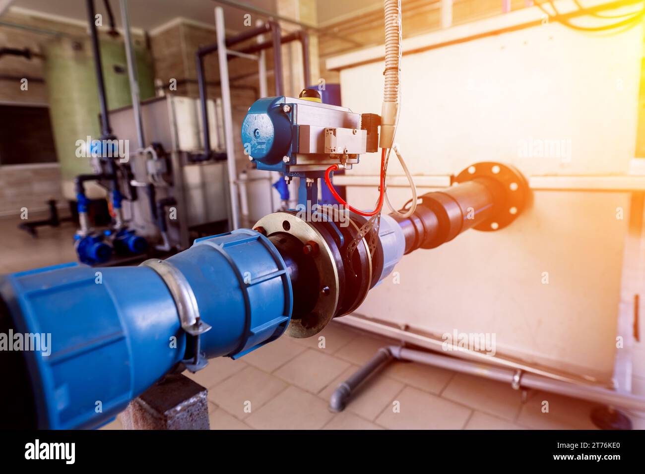 Boiler station, boiler room. Engine room, technical equipment Stock ...
