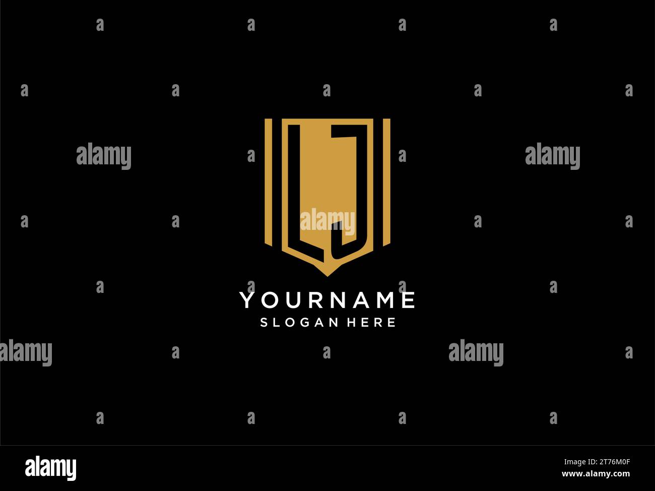 LJ monogram logo with geometric shield icon design inspiration Stock Vector Image & Art - Alamy