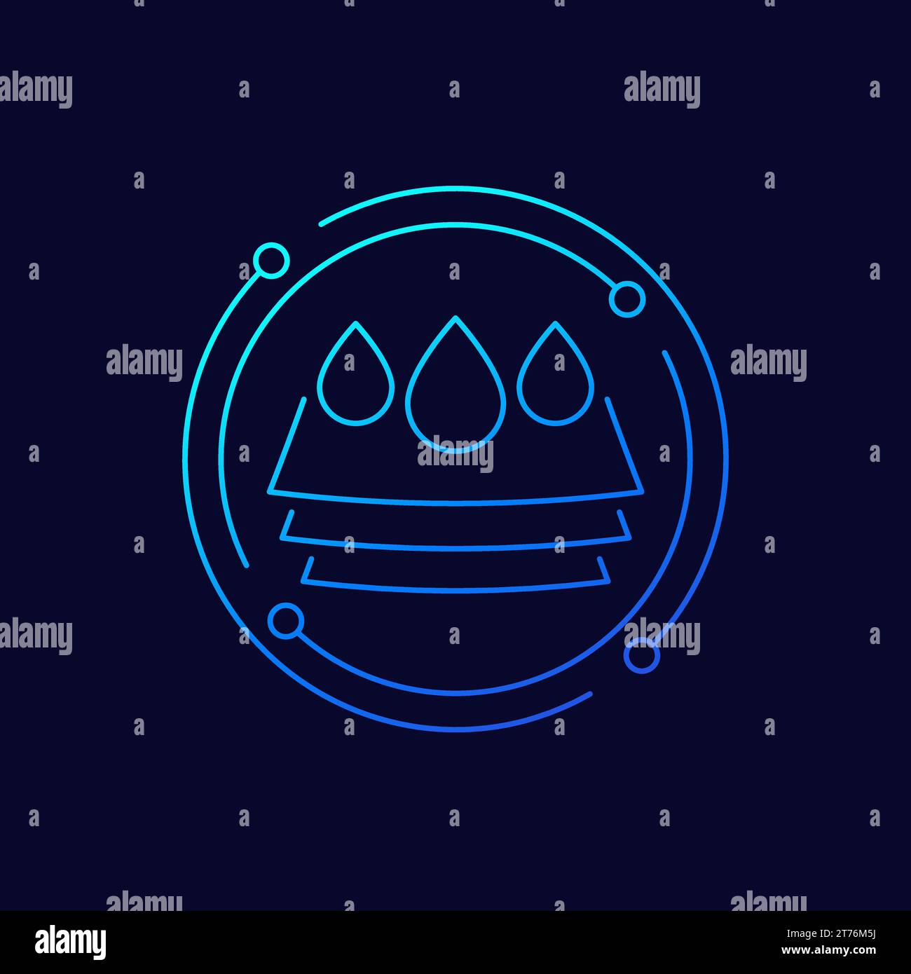 waterproof material icon, linear design Stock Vector Image & Art - Alamy