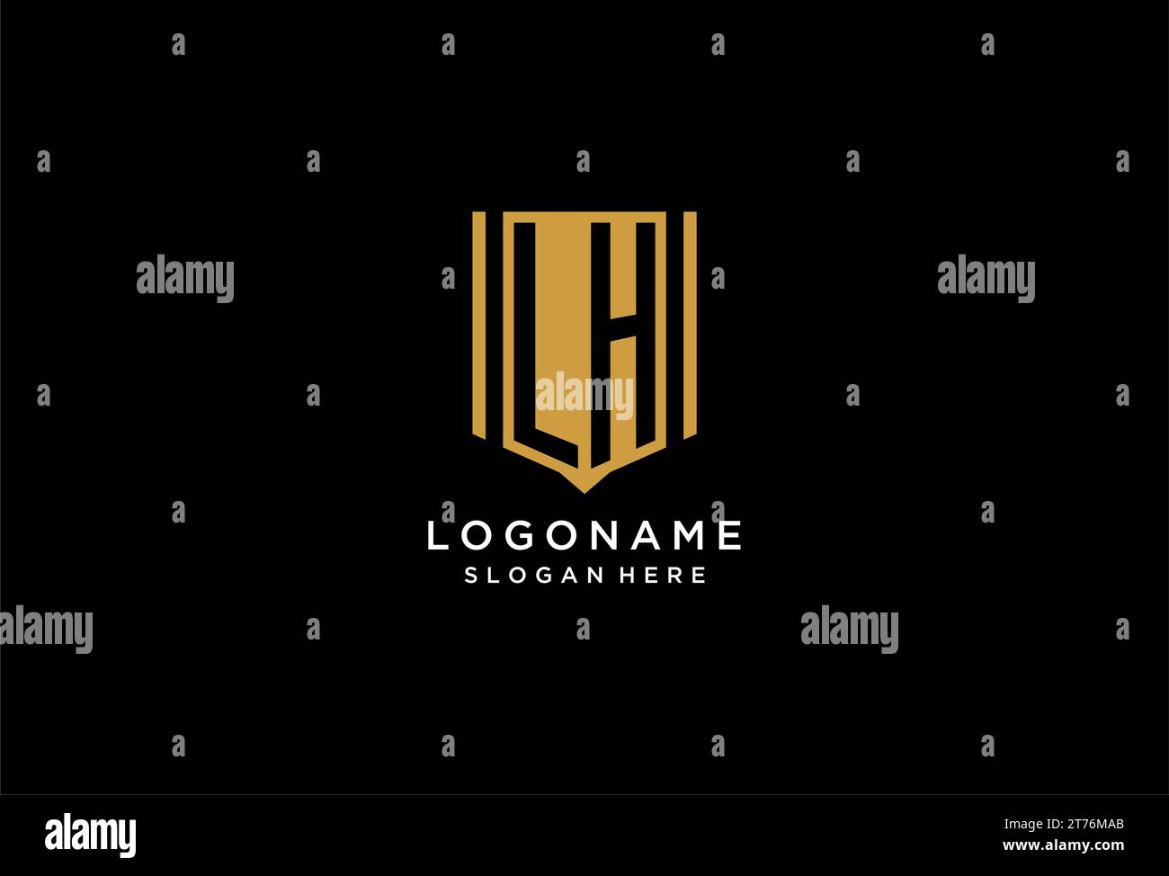 LH monogram logo with geometric shield icon design inspiration Stock Vector Image & Art - Alamy