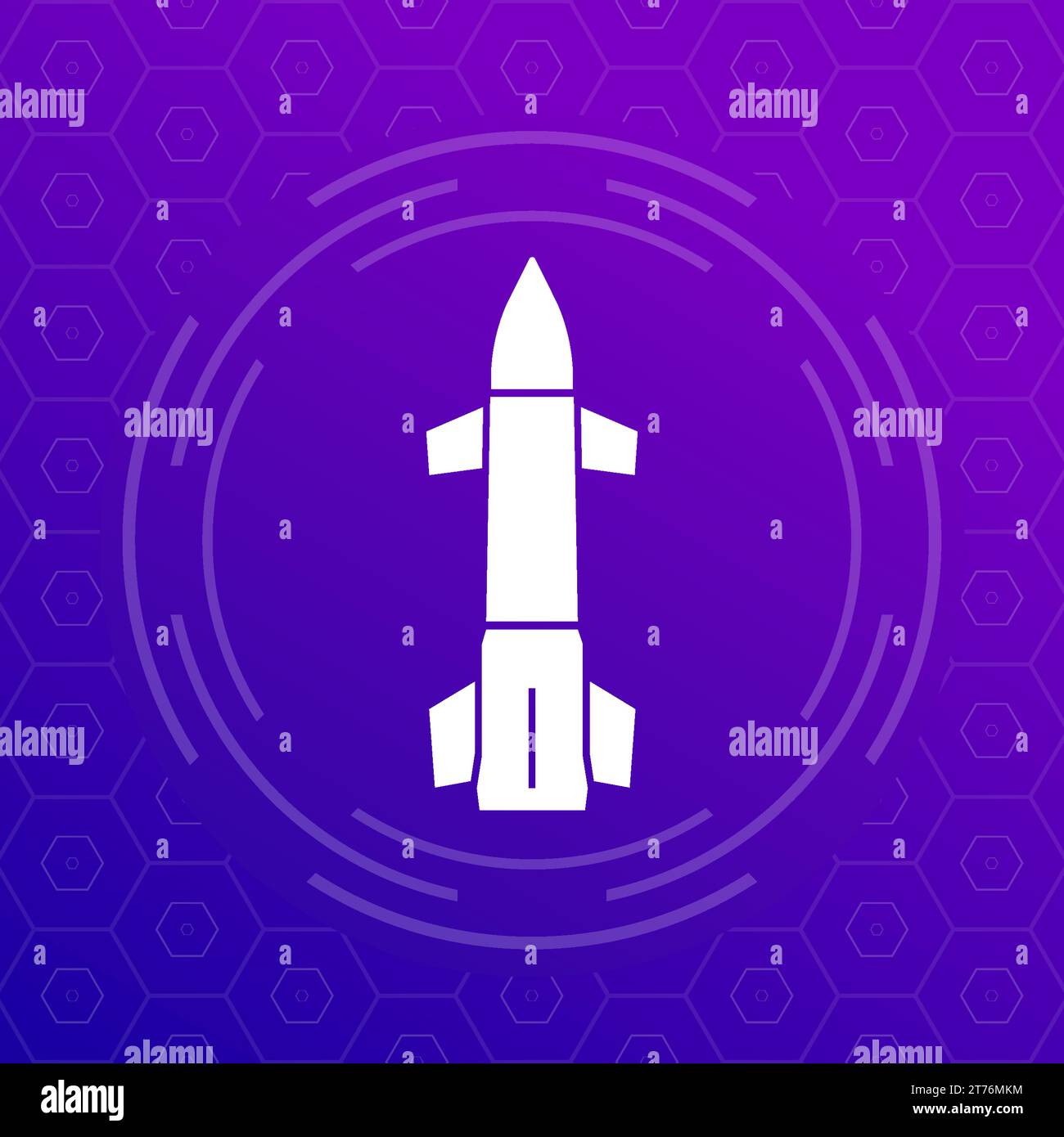 Ballistic missile icon for web, vector Stock Vector Image & Art - Alamy