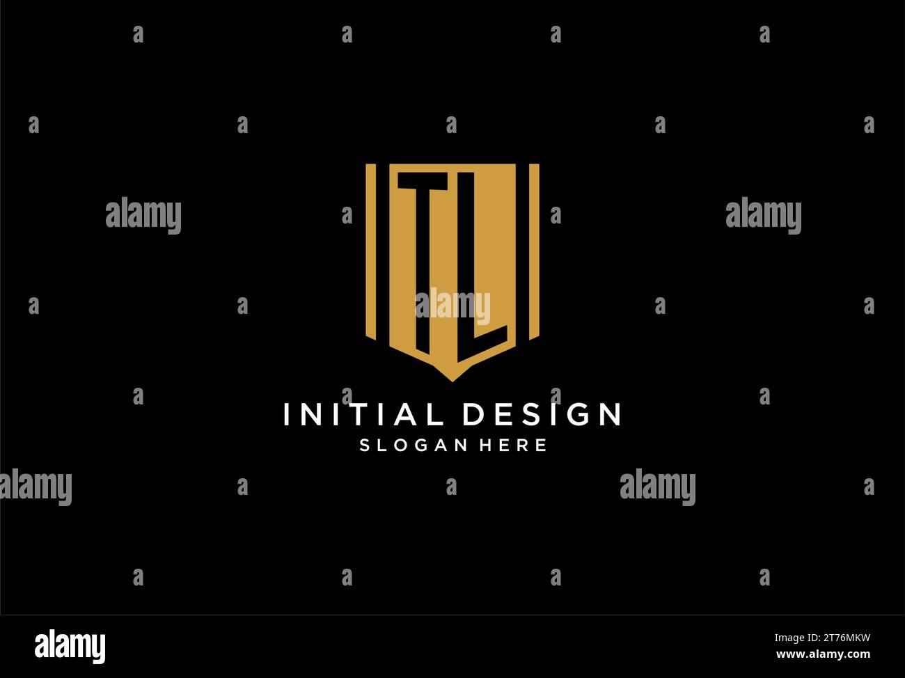 TL monogram logo with geometric shield icon design inspiration Stock ...