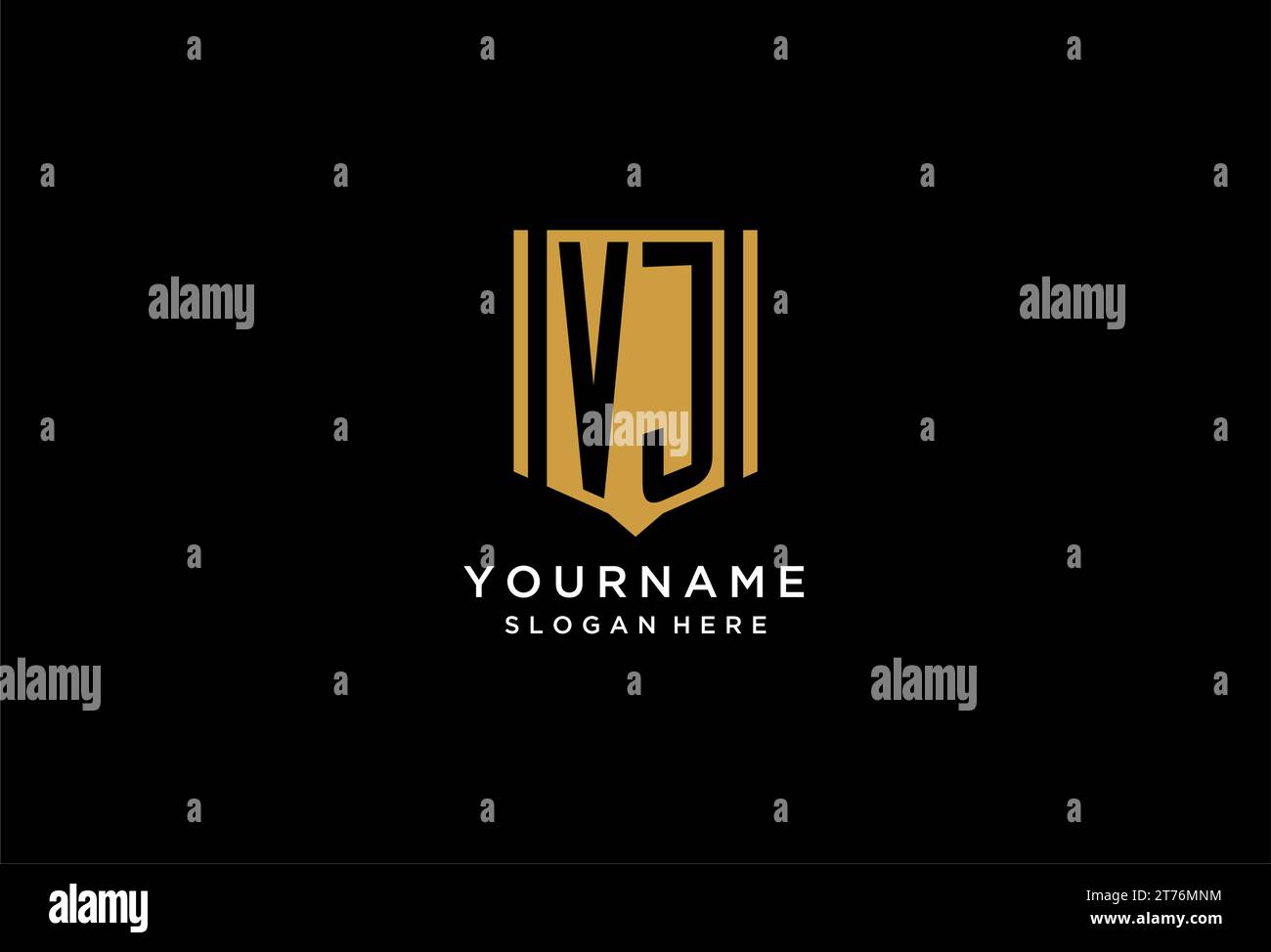 VJ monogram logo with geometric shield icon design inspiration Stock Vector Image & Art - Alamy