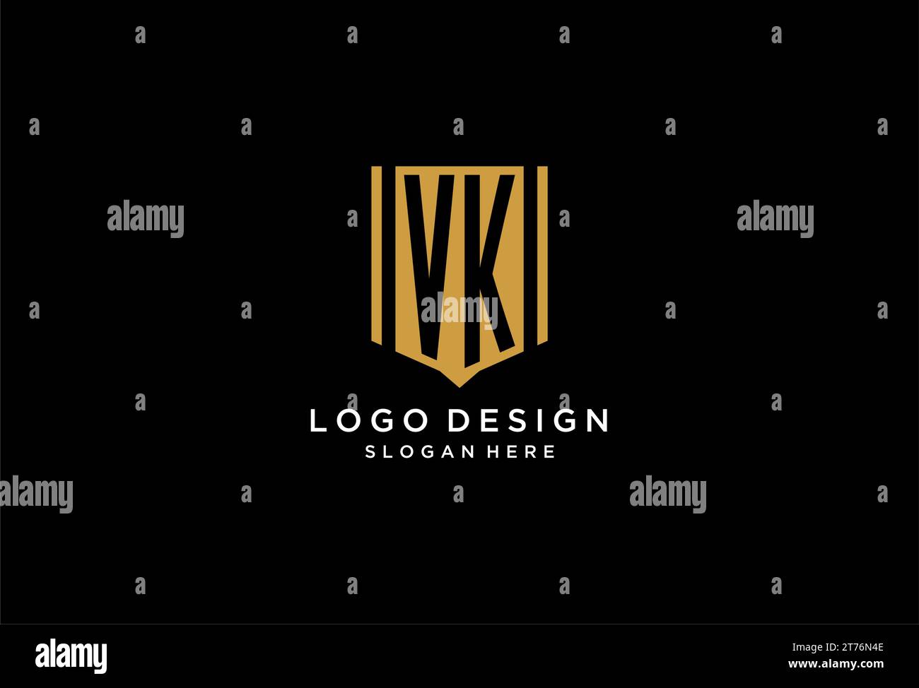 VK monogram logo with geometric shield icon design inspiration Stock Vector Image & Art - Alamy