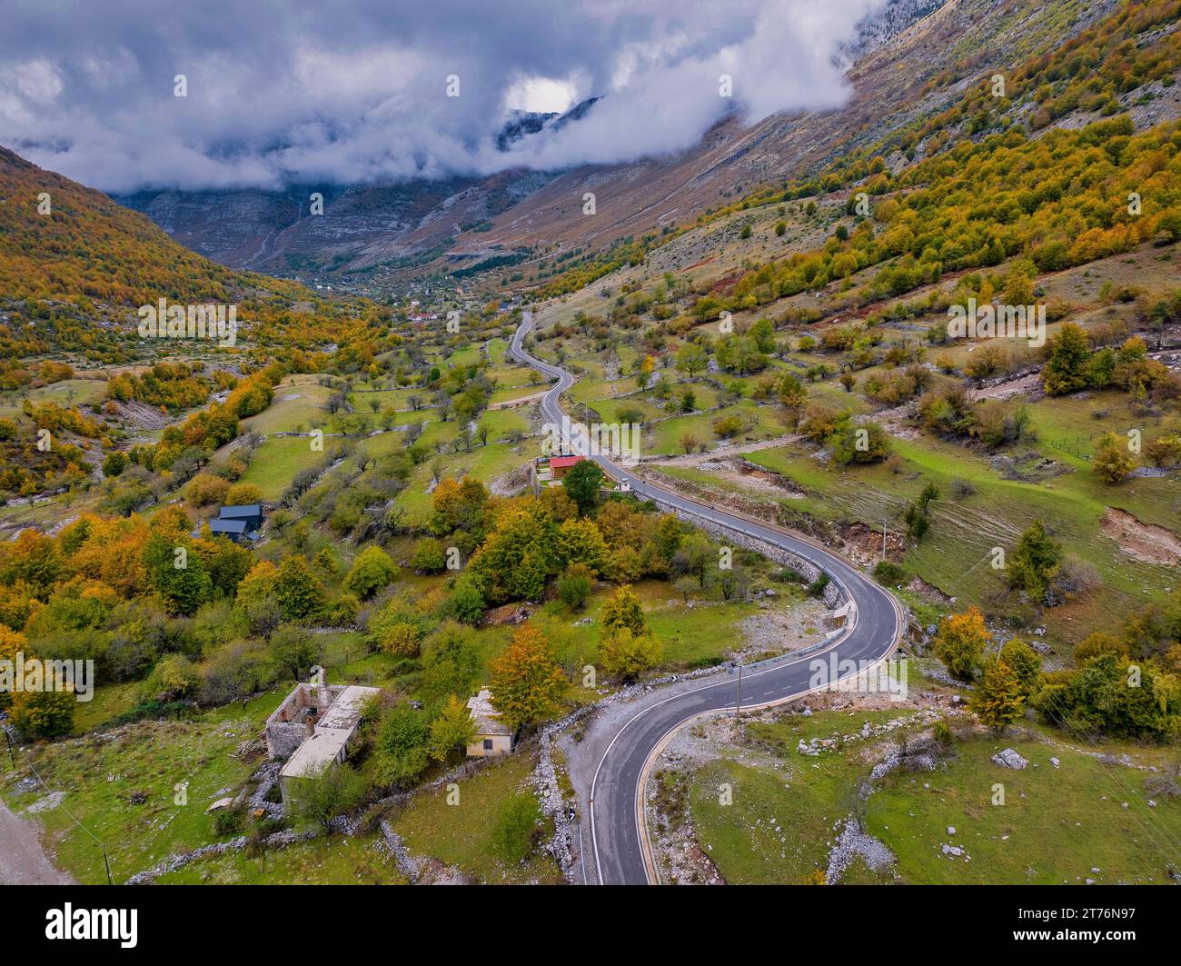 Autumnal Landscapes of Thethi National Park in Northern Albania Stock ...