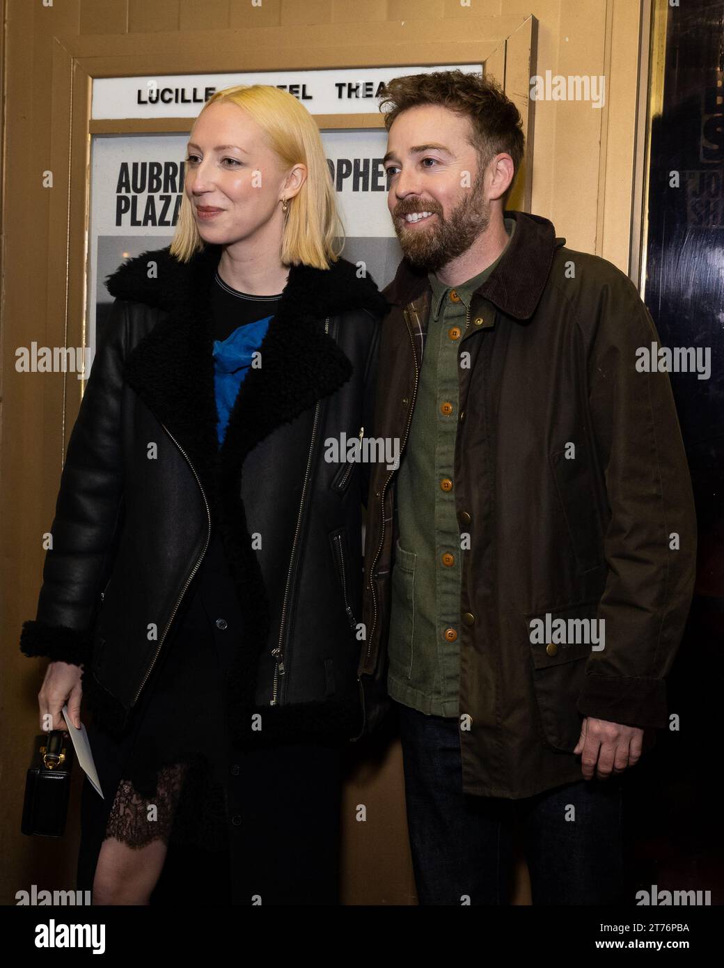 New York, USA. 31st Oct, 2023. (L-R) Anna Konkle and Alex Anfanger ...