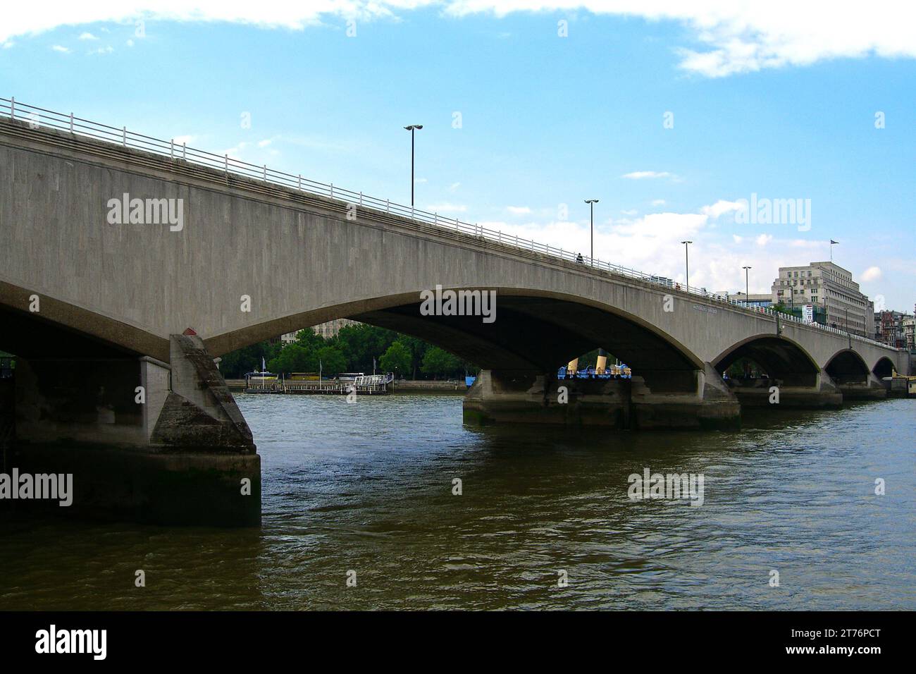 Waterloo Bridge is one of the sixteen bridges crossing the river Thames ...