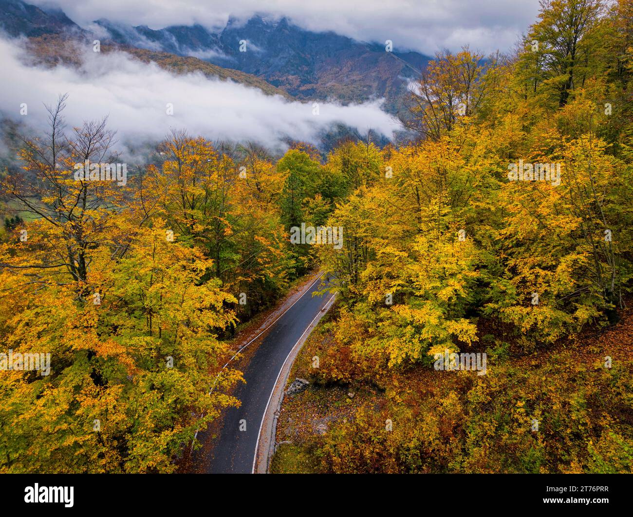 Autumnal Landscapes of Thethi National Park in Northern Albania Stock ...