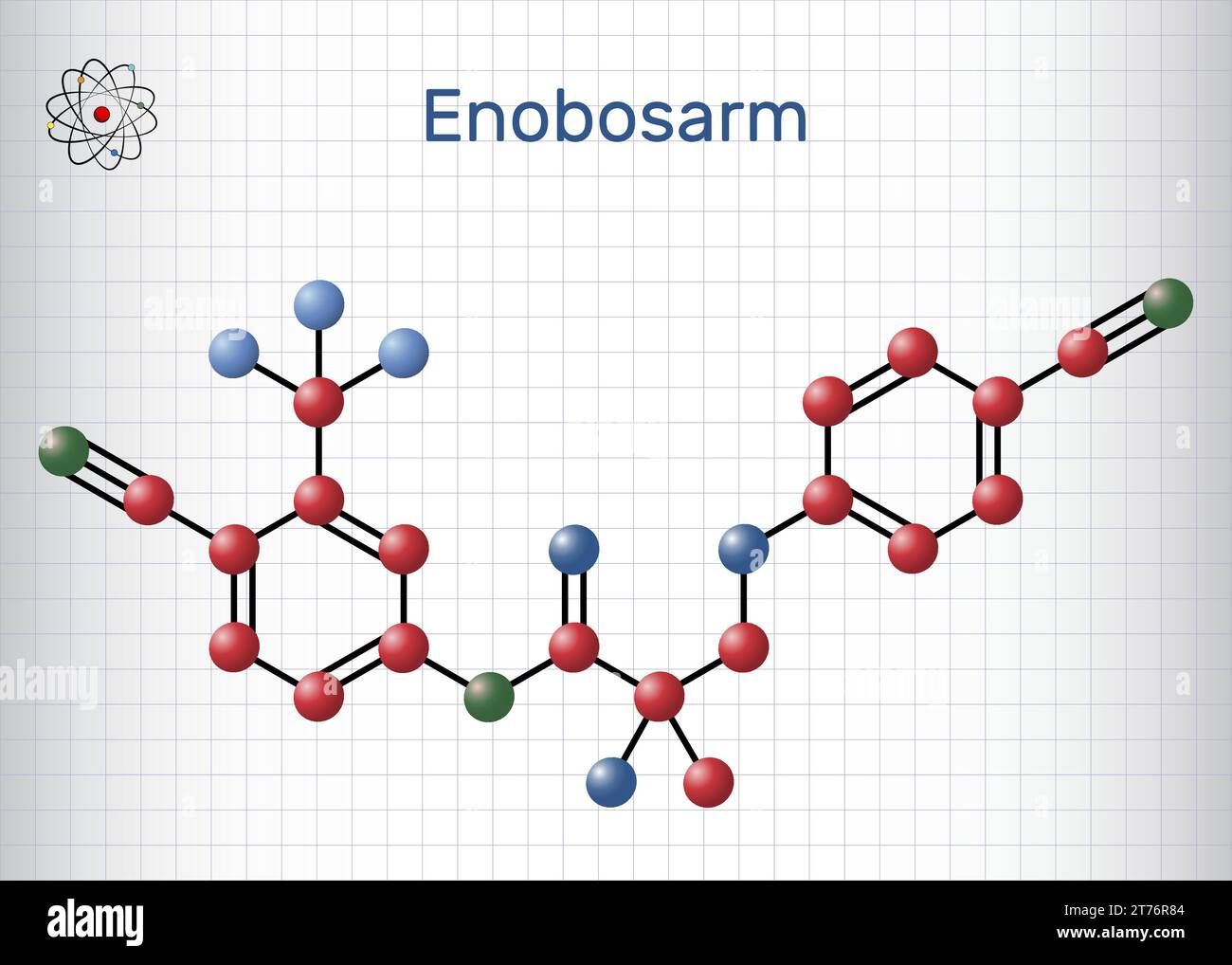 Enobosarm, ostarine molecule. It is non-steroidal agent with anabolic ...