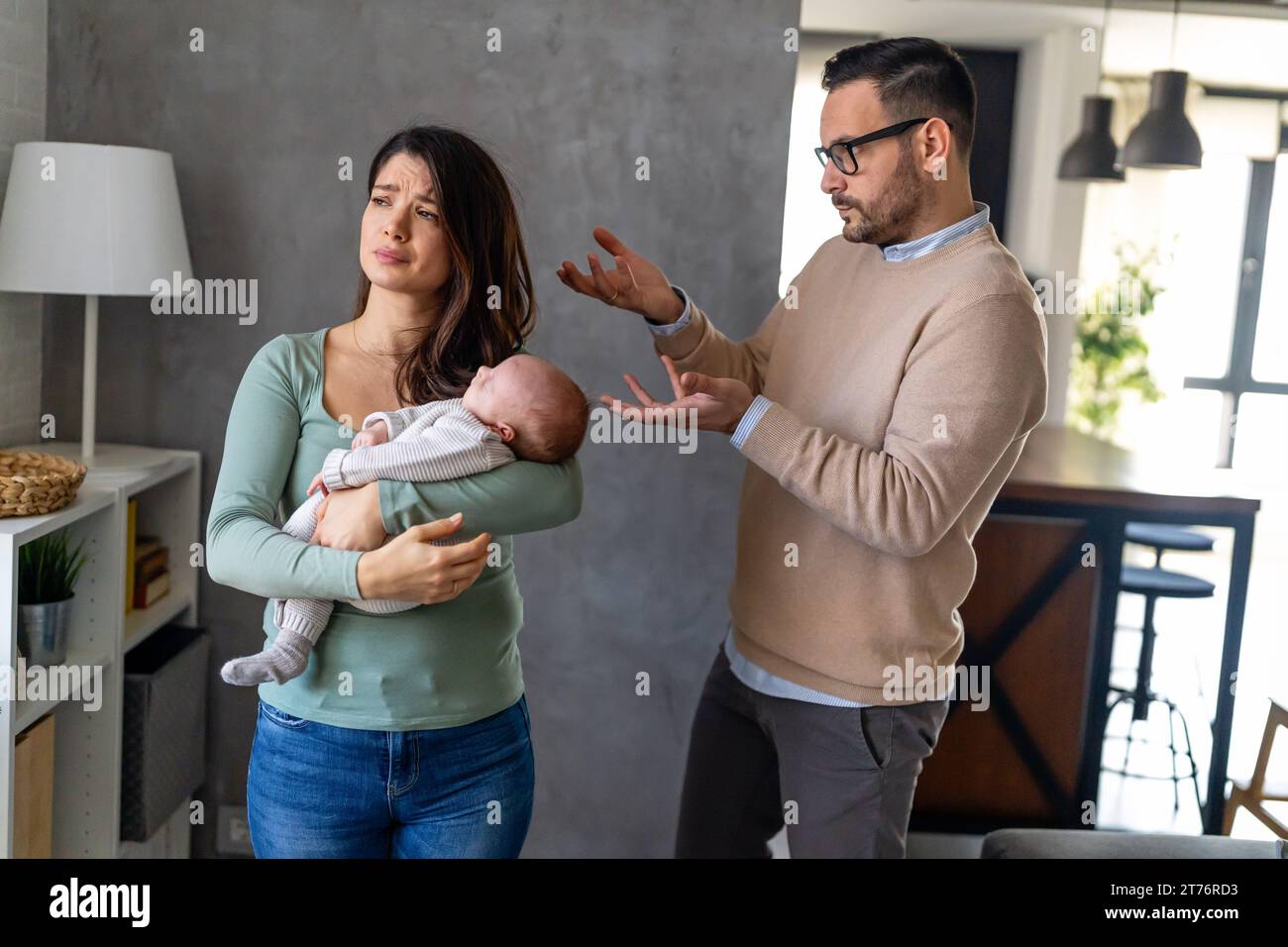 Stressed couple arguing and having marriage problems. Marriage ...