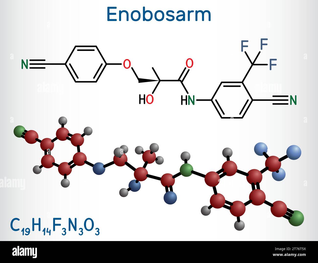 Enobosarm, ostarine molecule. It is non-steroidal agent with anabolic activity, selective ...
