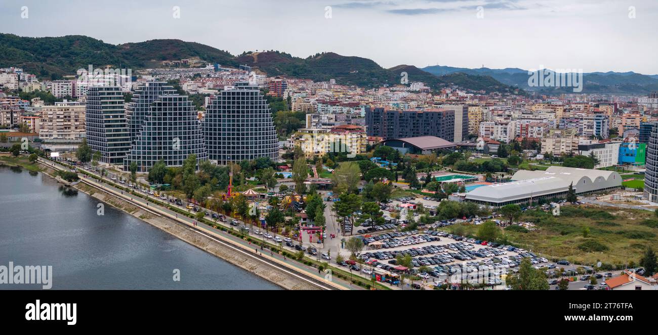 Aerial image of Tirana, the capital city of Albania Stock Photo - Alamy