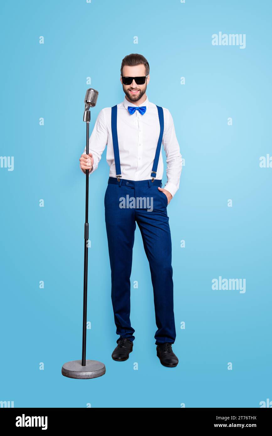 Jazz singer isolated full body hi-res stock photography and images - Alamy
