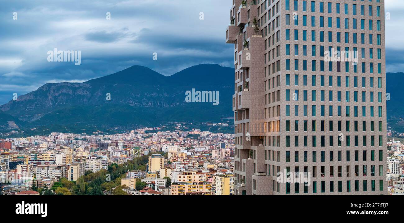 Aerial image of Tirana, the capital city of Albania Stock Photo - Alamy