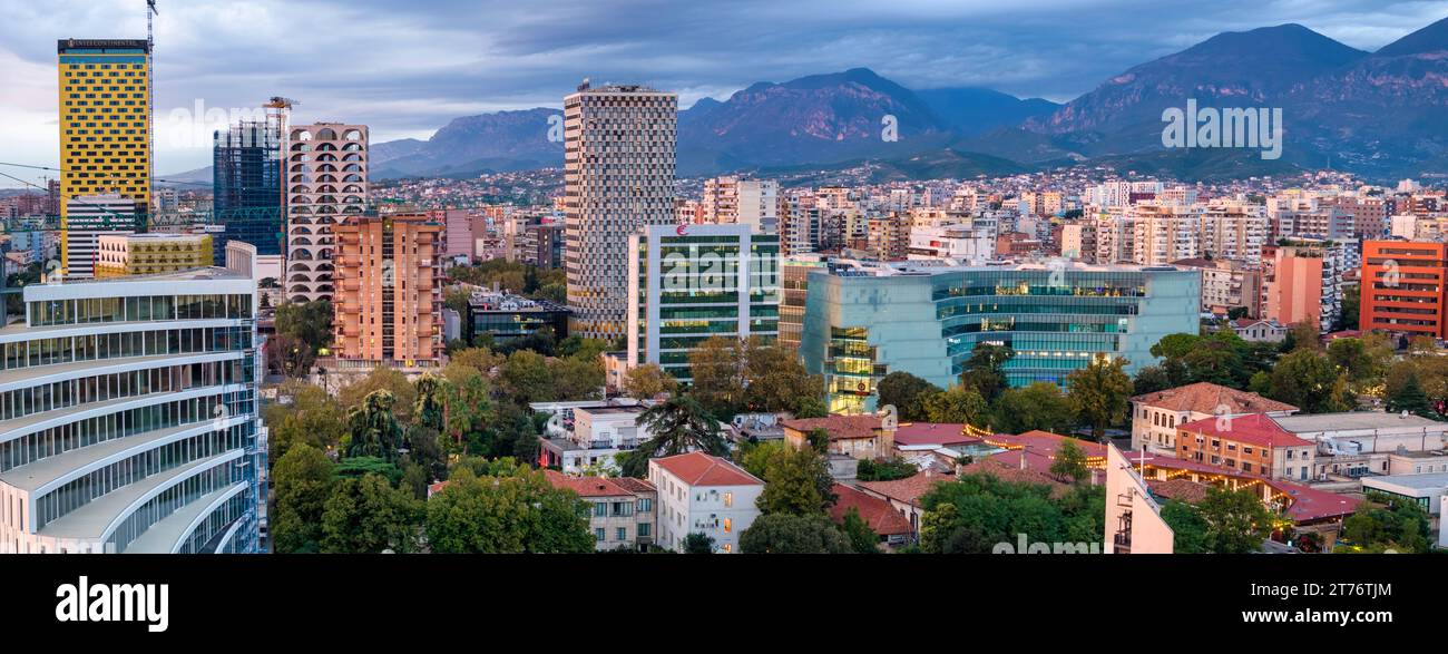 Aerial image of Tirana, the capital city of Albania Stock Photo - Alamy