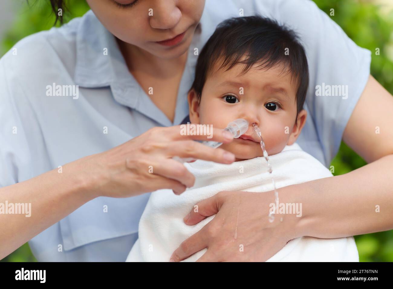 Infant girl making face hi-res stock photography and images - Alamy