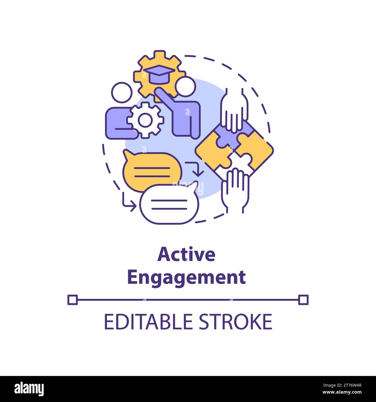 Active engagement Stock Vector Images - Alamy