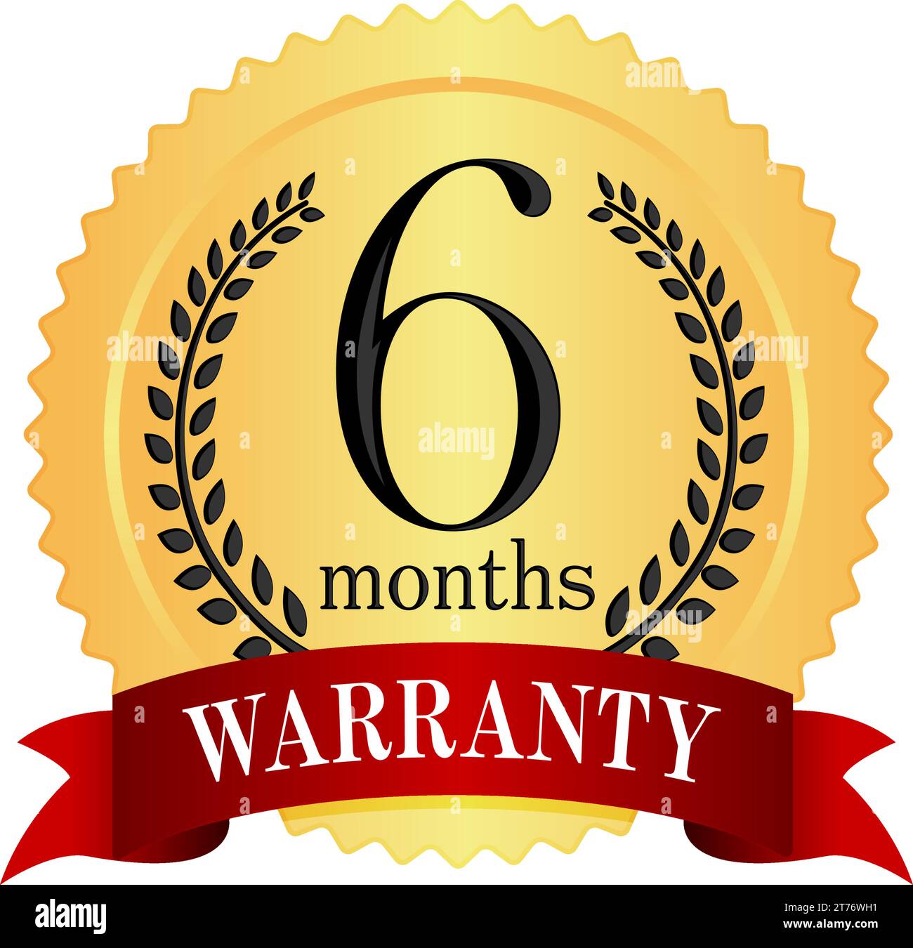 6 months warranty Stock Vector Images - Alamy